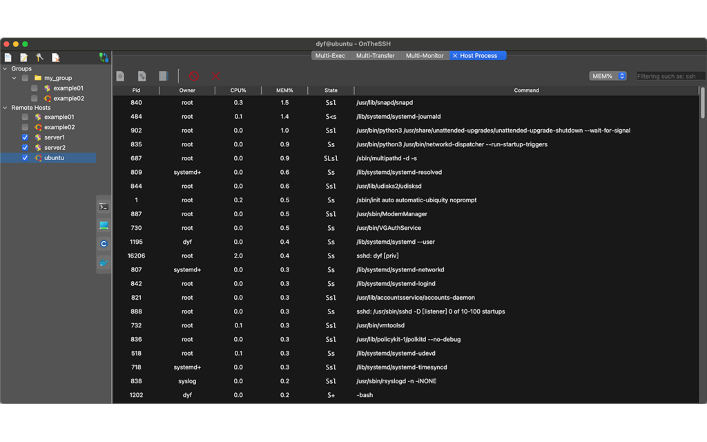 Onthessh Ssh Client Tools